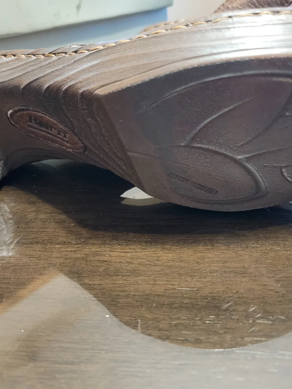 Born | Shoes | Born Brown Leather Slide Sandals With Brass Buckle ...